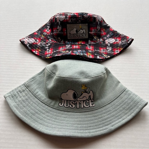 Justice | Accessories | 2 Snoopy Justice Kids Bucket Hats | Poshmark